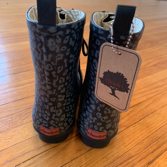 chooka | Shoes | Chooka Leopard Combat Rain Boots 75 | Poshmark